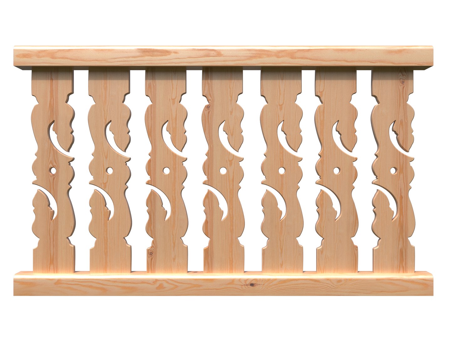 Beautiful Flat Balusters 3D Model - TurboSquid 1712423