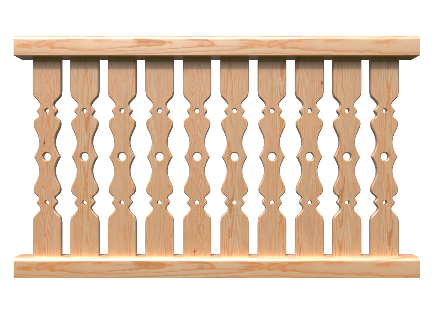Beautiful Flat Balusters 3D Model - TurboSquid 1712423