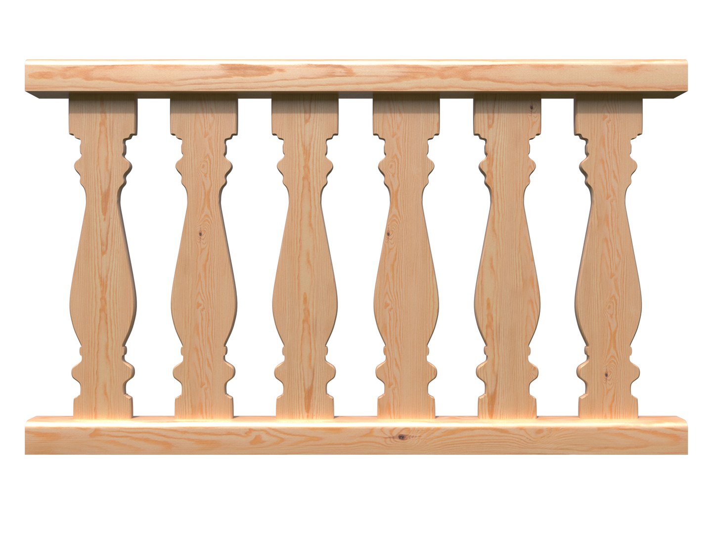 Beautiful Flat Balusters 3D Model - TurboSquid 1712423