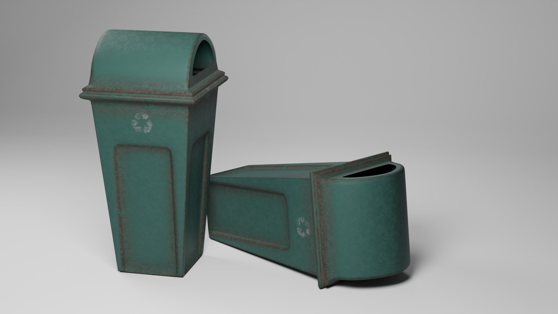 Trash Can Model 3D Model - TurboSquid 2254245