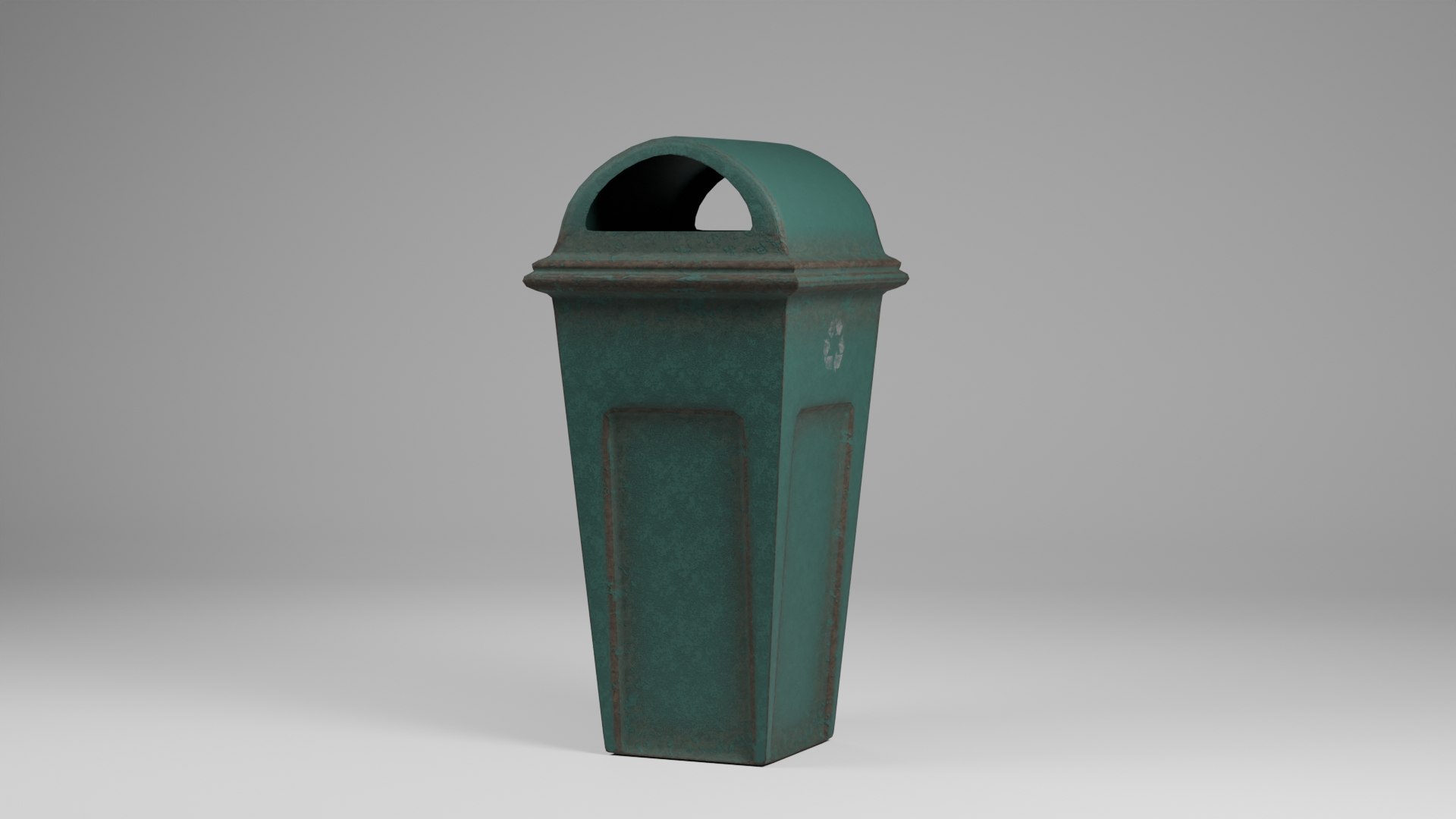 Trash Can Model 3D Model - TurboSquid 2254245
