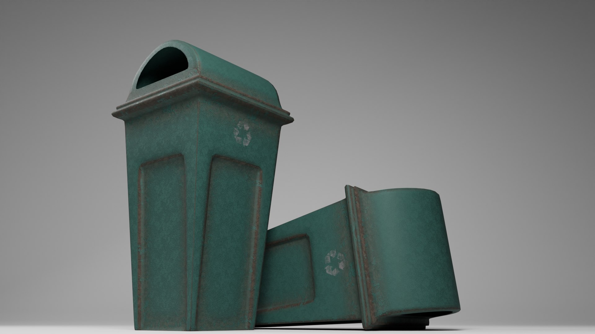 Trash Can Model 3D Model - TurboSquid 2254245