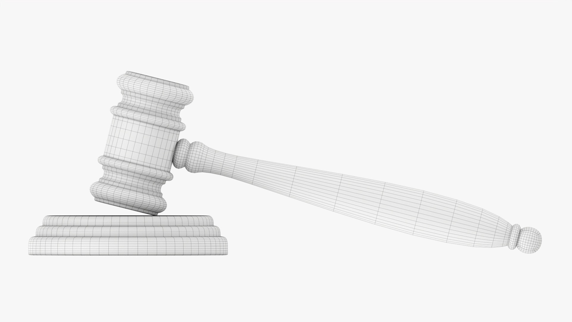Judges Gavel 01 3D Model - TurboSquid 1754738