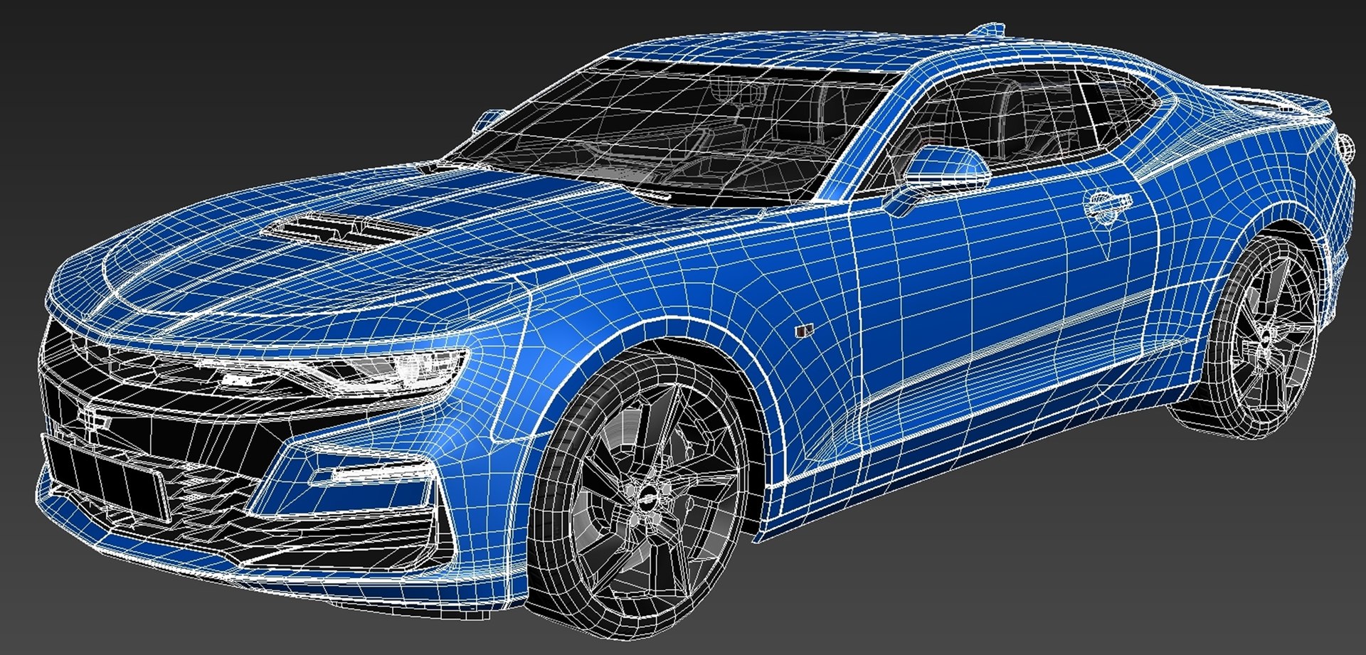 3D Chevrolet Camaro SS 2019 LowPoly - TurboSquid 2216055