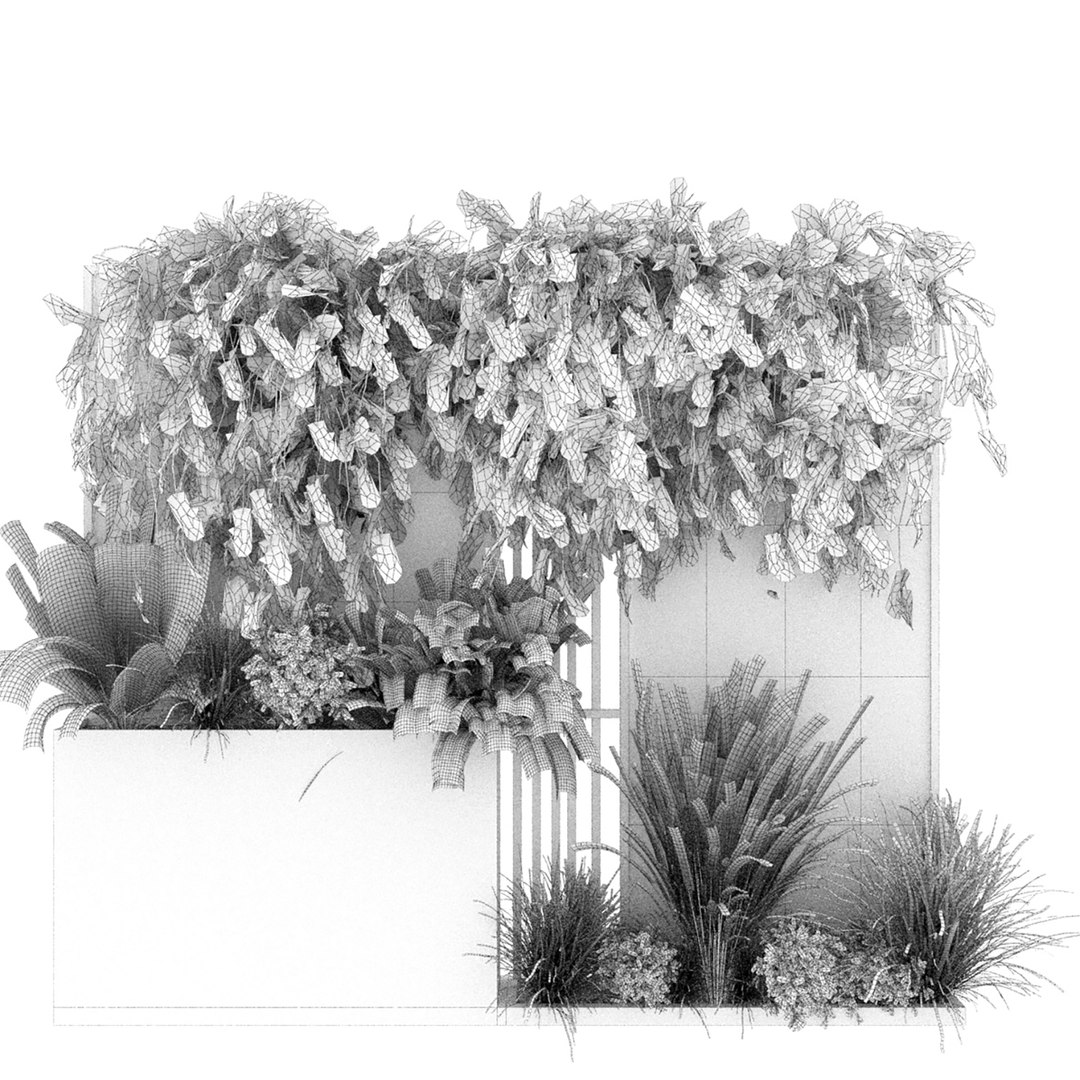 3D Collection Plant Vol 390 - Urban Environment - Wall Yard - Leaf - Bush - Ivy - Blender ...