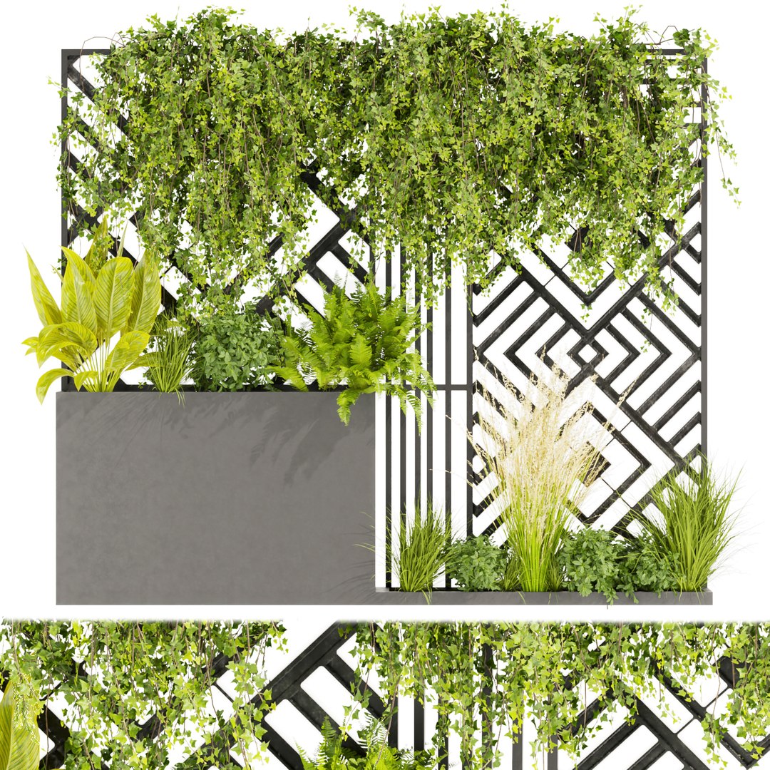 3D Collection Plant Vol 390 - Urban Environment - Wall Yard - Leaf - Bush - Ivy - Blender ...