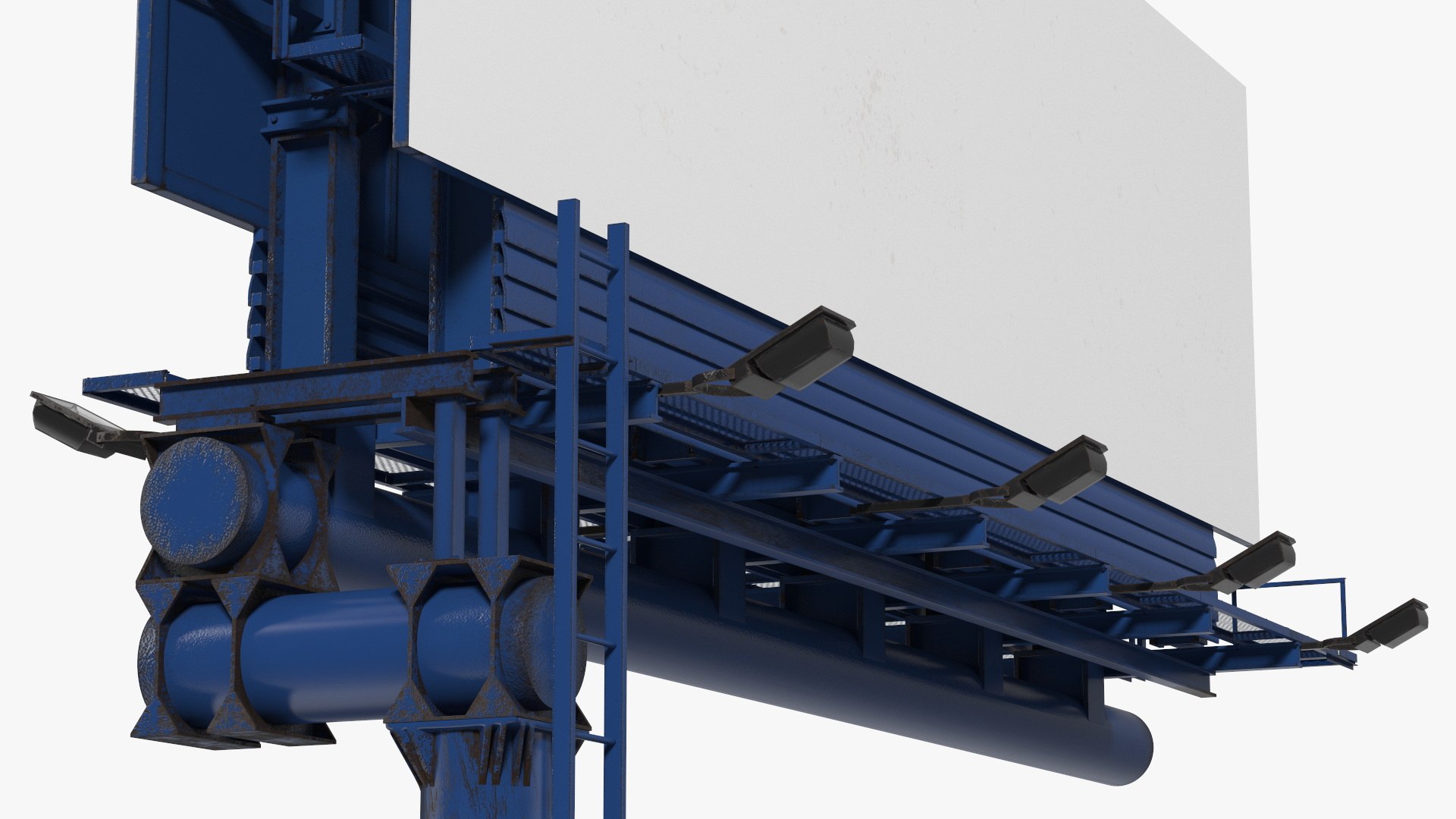 3D Blank Billboard Advertising Structure - TurboSquid 2220559