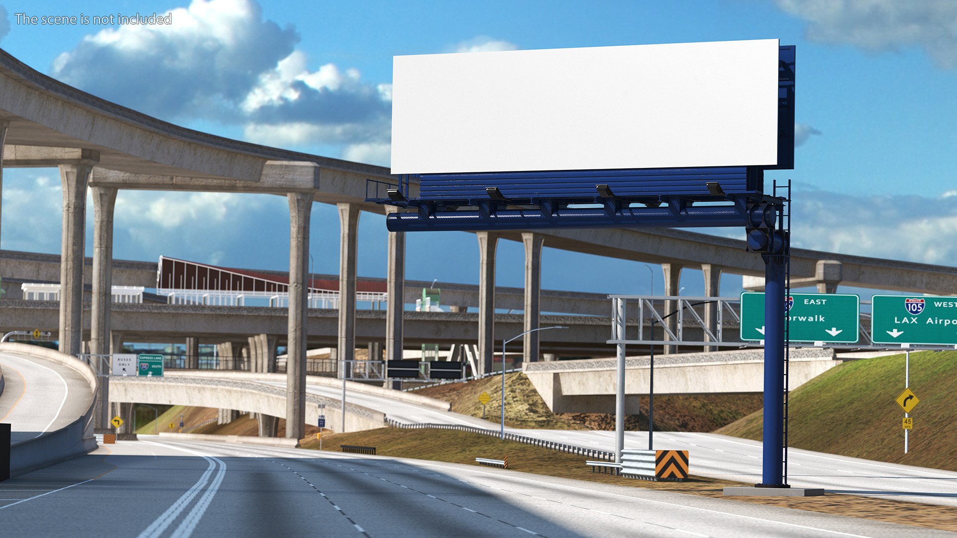3D Blank Billboard Advertising Structure - TurboSquid 2220559