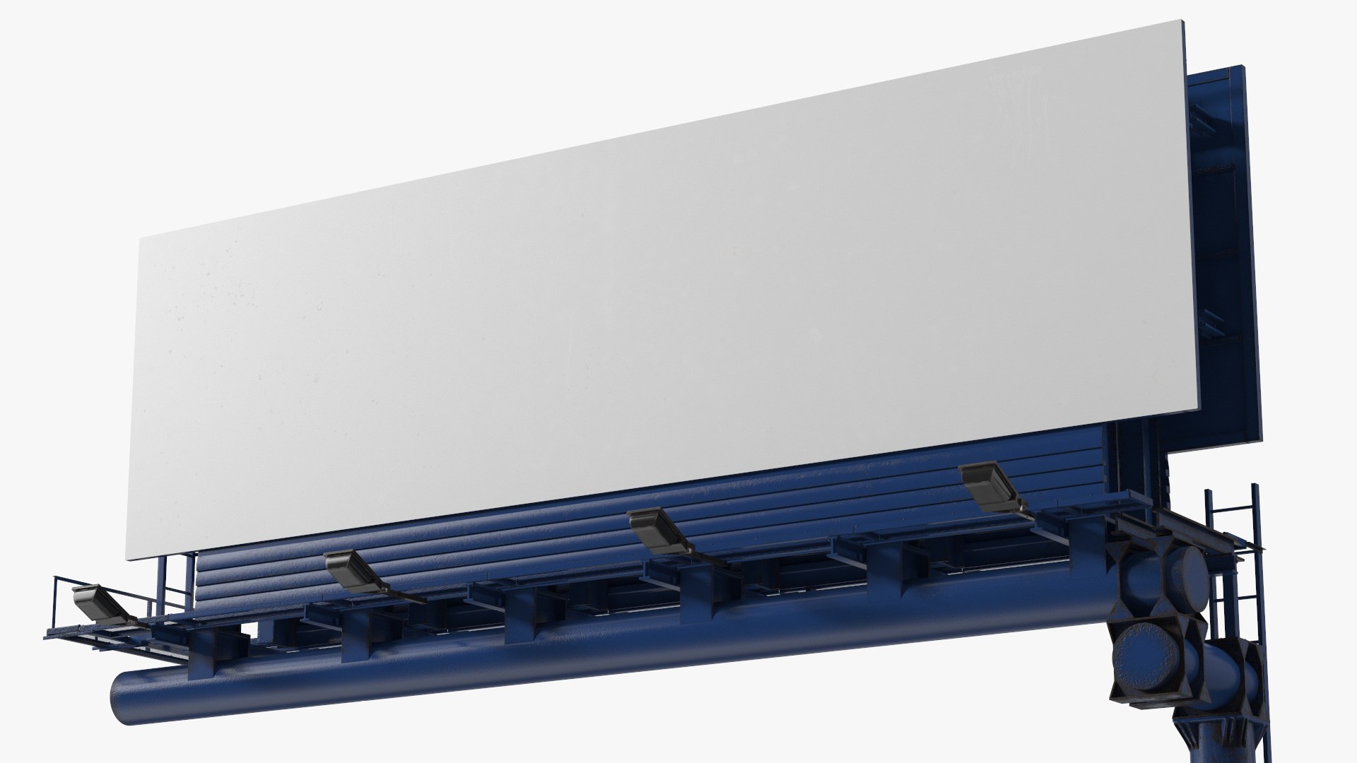 3D Blank Billboard Advertising Structure - TurboSquid 2220559