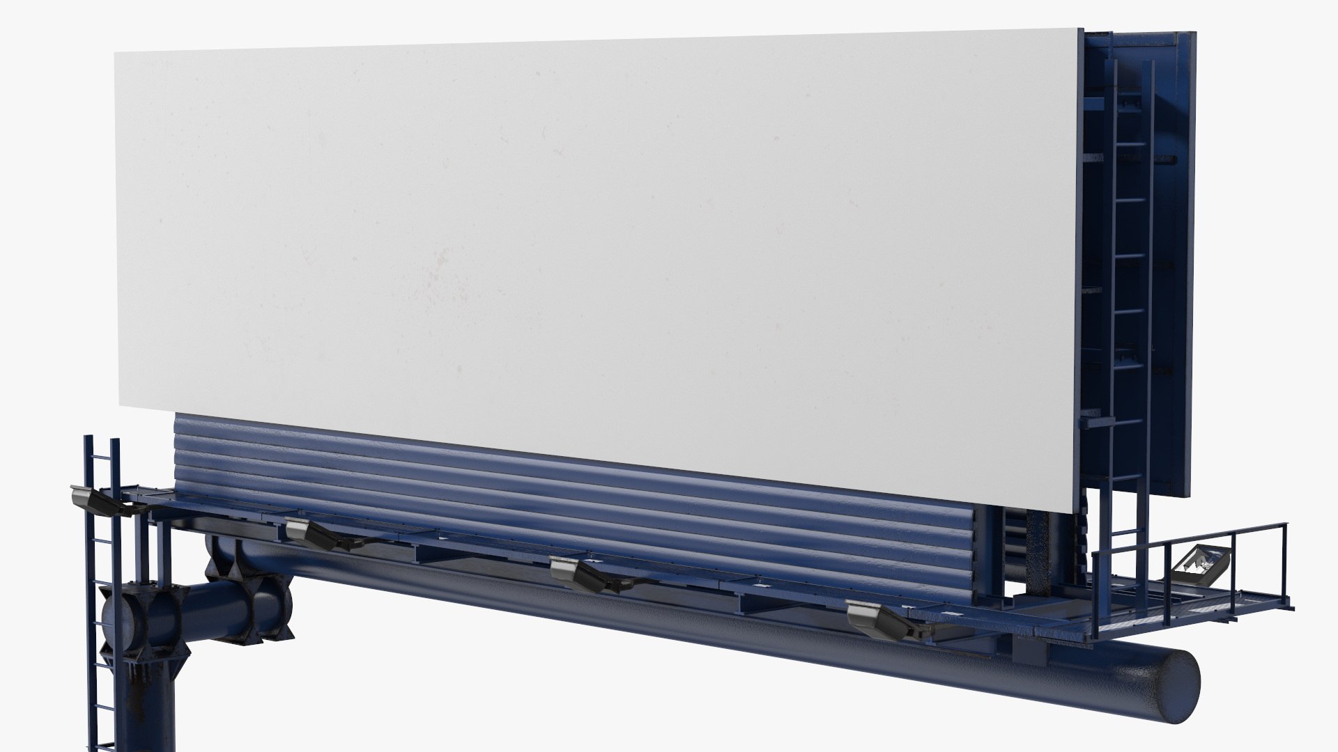 3D Blank Billboard Advertising Structure - TurboSquid 2220559