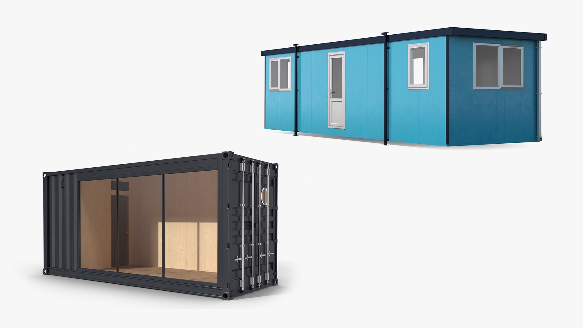 Container Offices Collection 3D Model - TurboSquid 2196397