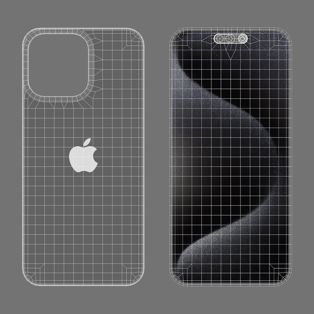 Apple iPhone 15 Pro Max Black Titanium 3D - TurboSquid 2124550