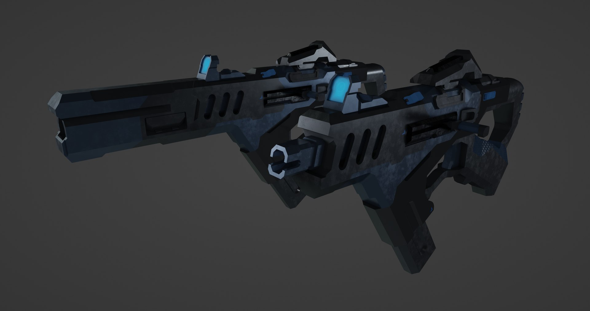 3D Cyberpunk SMG - TurboSquid 2063528