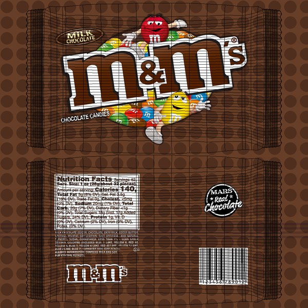 3D chocolate shelves model - TurboSquid 1691836