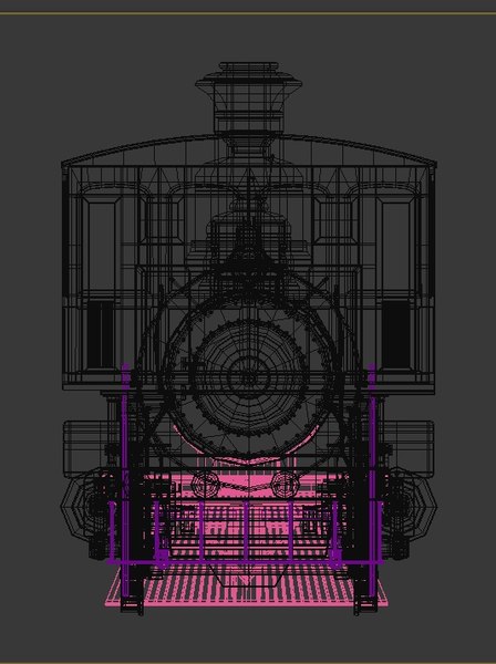 3D baldwin steam locomotive model - TurboSquid 1262991