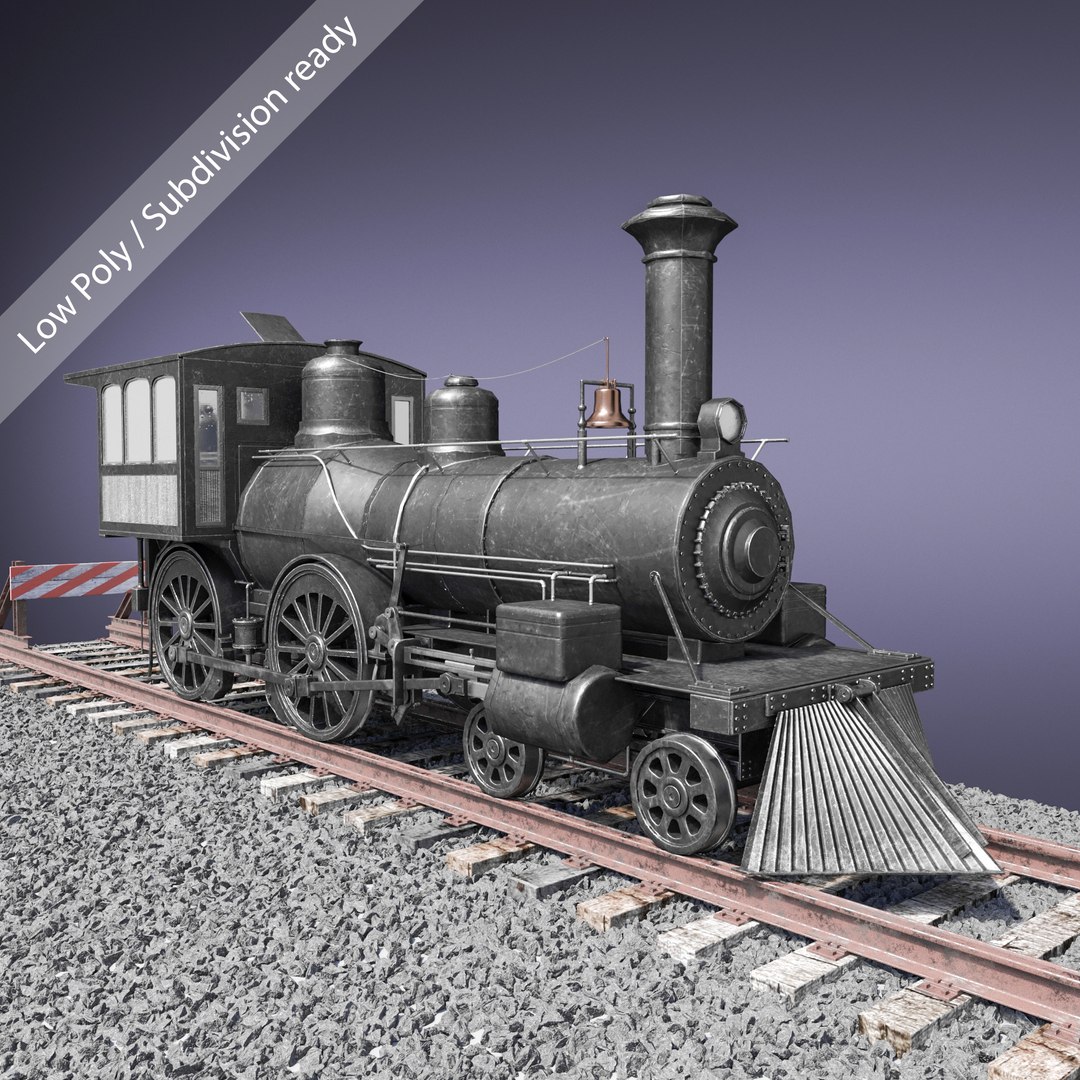 3D Baldwin Steam Locomotive Model - TurboSquid 1262991