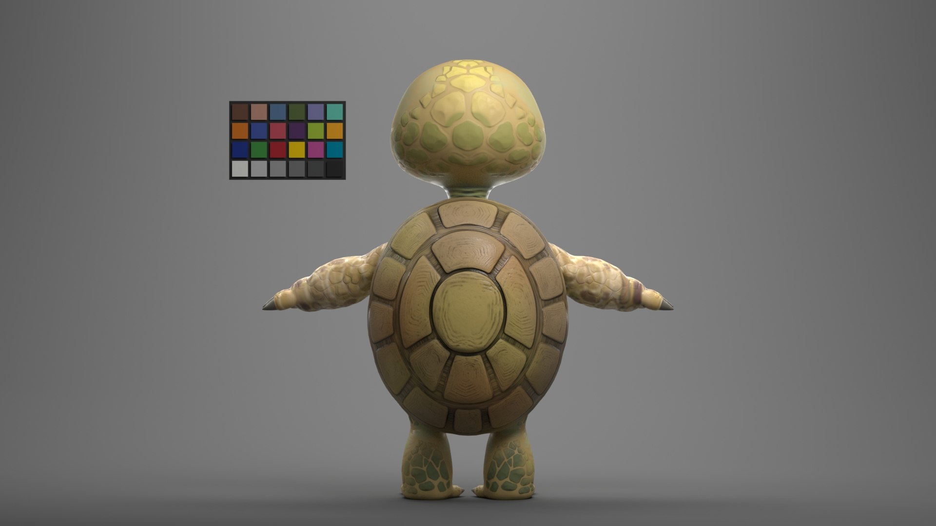 TURTLE GAME READY CHARACTER LOW POLY RIGGED 3D Model - TurboSquid 2239161