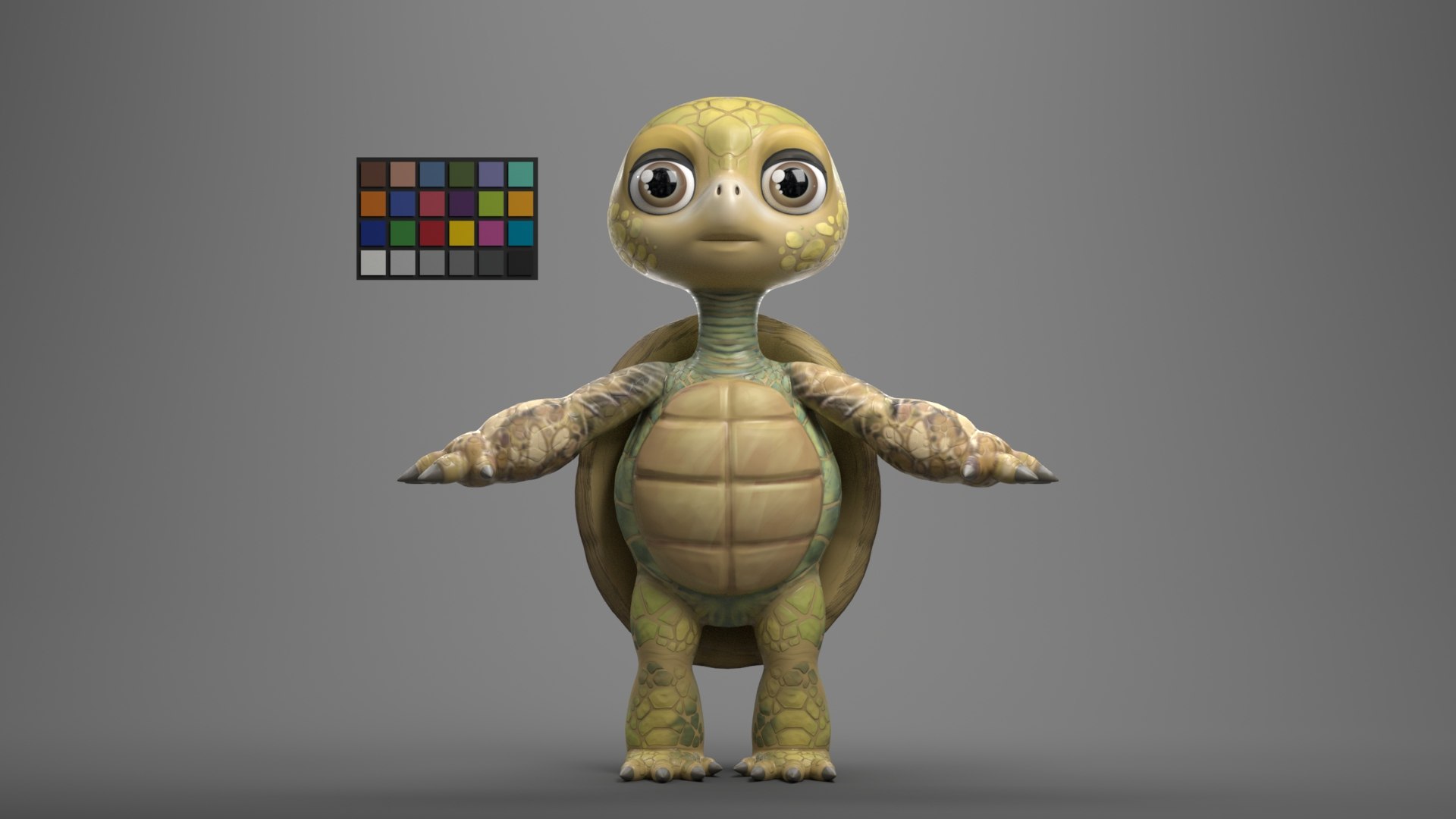 TURTLE GAME READY CHARACTER LOW POLY RIGGED 3D Model - TurboSquid 2239161