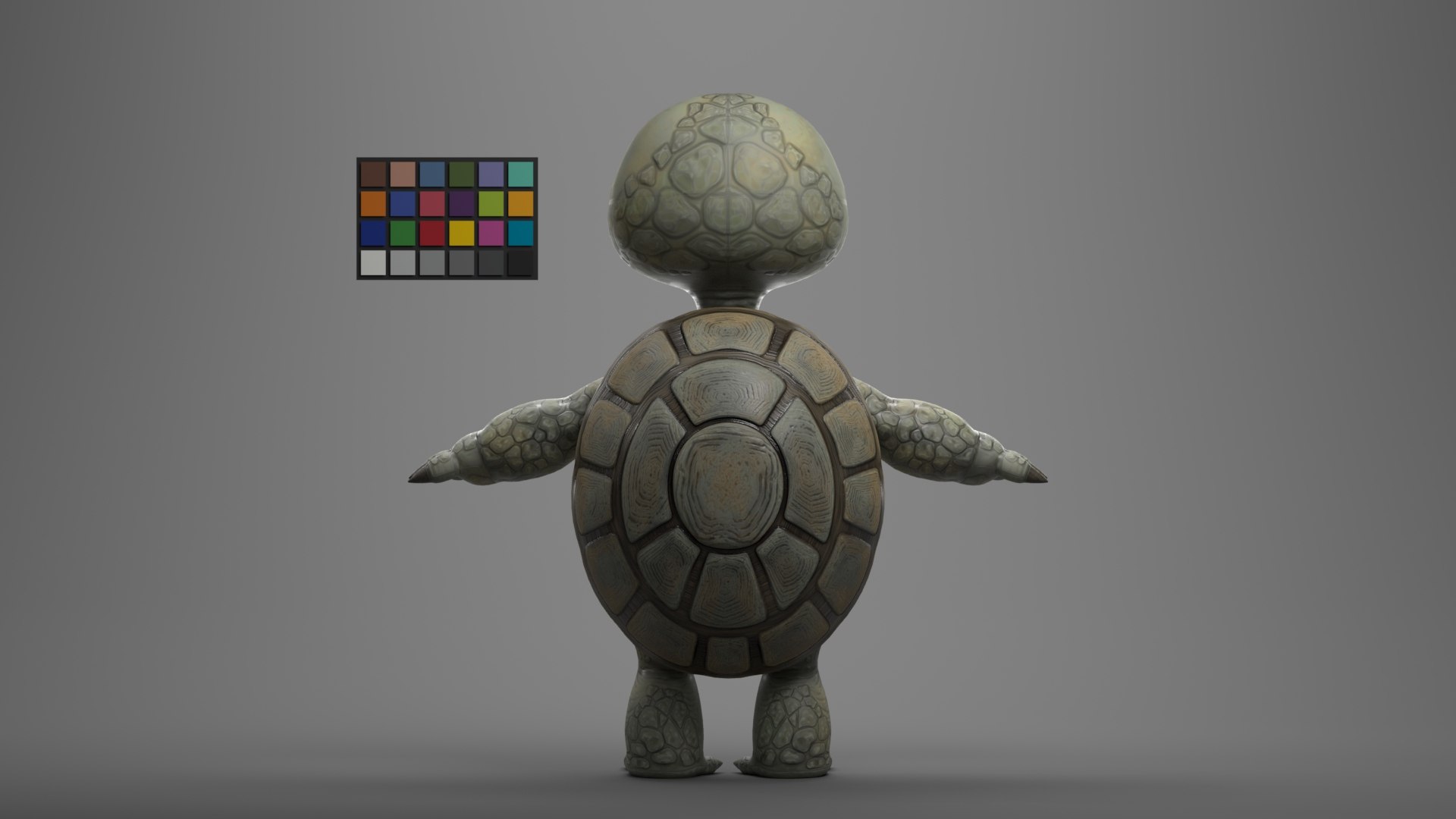 TURTLE GAME READY CHARACTER LOW POLY RIGGED 3D Model - TurboSquid 2239161