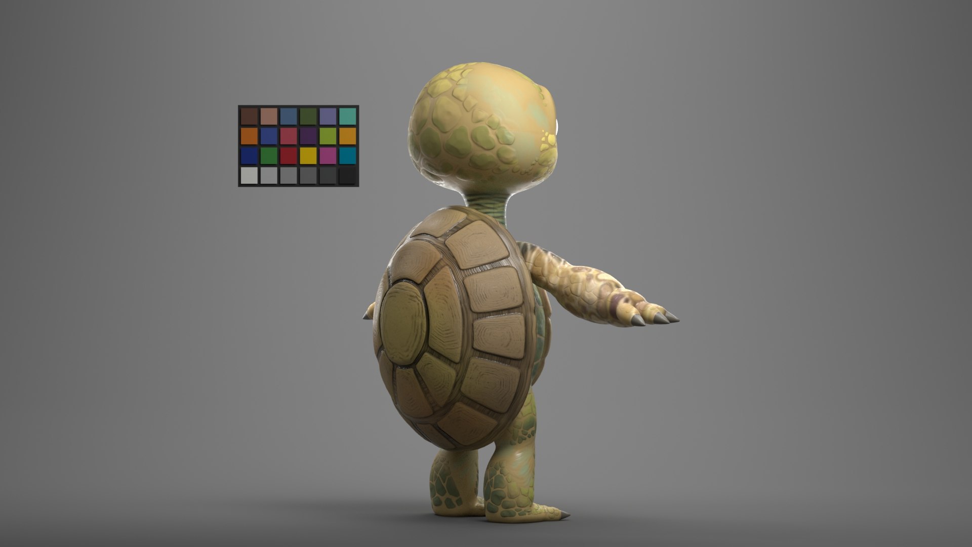 TURTLE GAME READY CHARACTER LOW POLY RIGGED 3D Model - TurboSquid 2239161