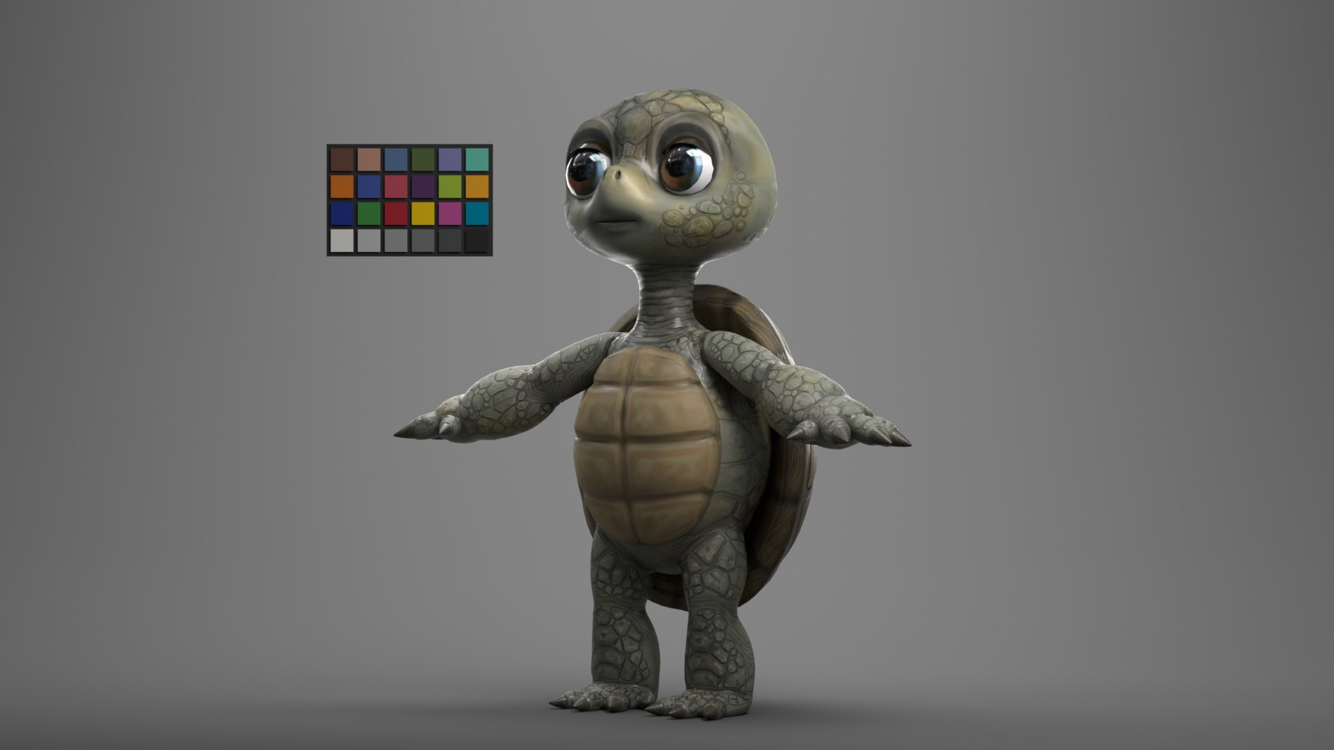 TURTLE GAME READY CHARACTER LOW POLY RIGGED 3D Model - TurboSquid 2239161
