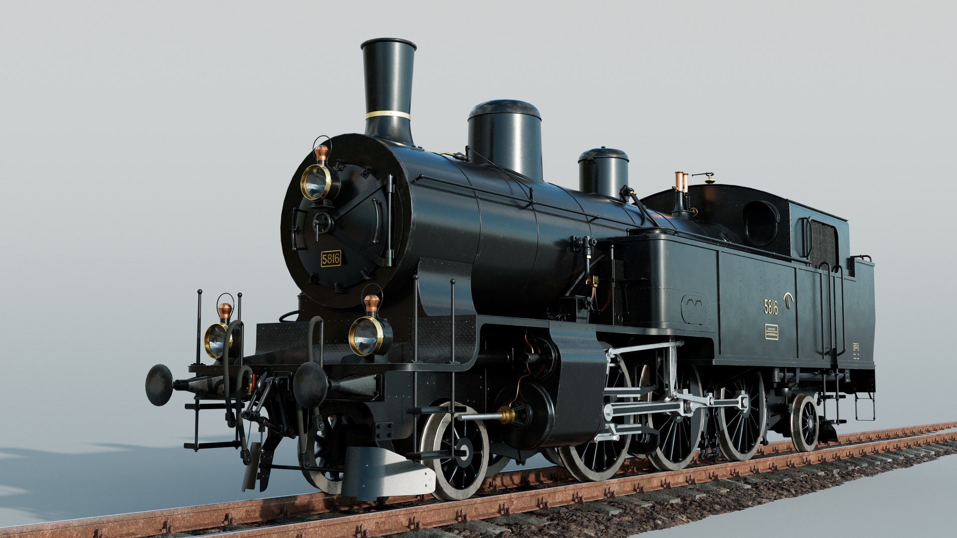 Swiss Steam Locomotive SBB EB 3 5 3D - TurboSquid 2189799
