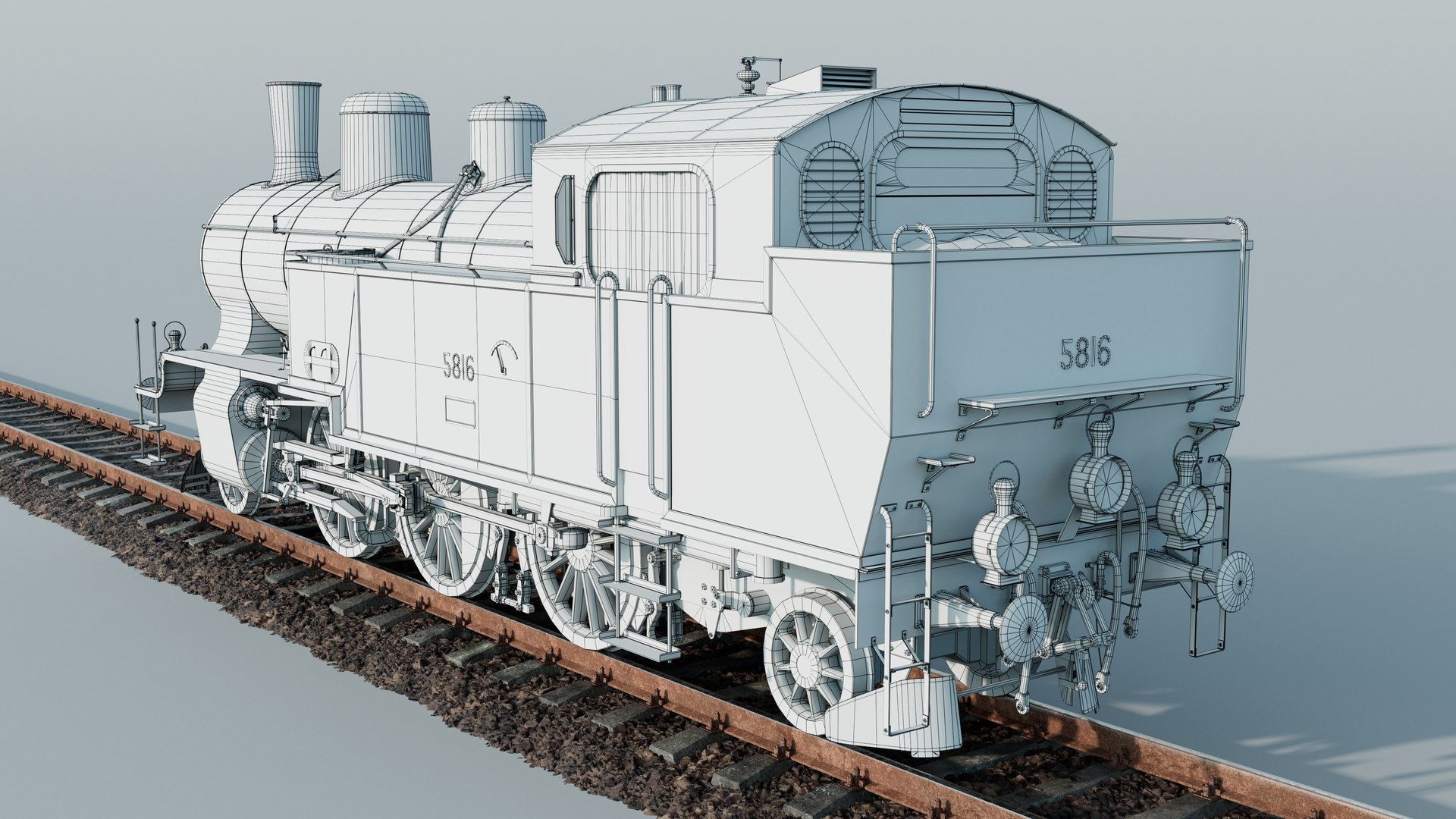 Swiss Steam Locomotive SBB EB 3 5 3D - TurboSquid 2189799