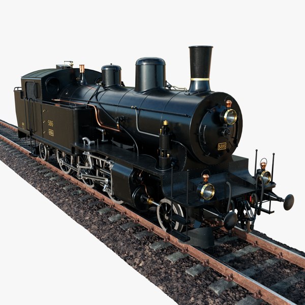 3D модель Швейцарский паровоз SBB EB 3 5 - TurboSquid 2189799