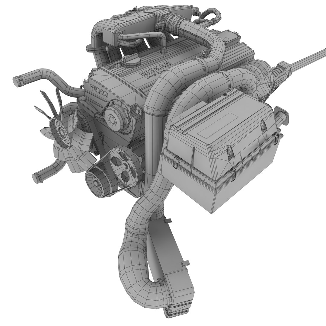 3D Nissan Rb20det-r 2 0l Model - TurboSquid 1375217