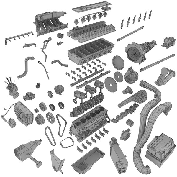 日産RB20DET-R 2.0Lエンジン3Dモデル - TurboSquid 1375217