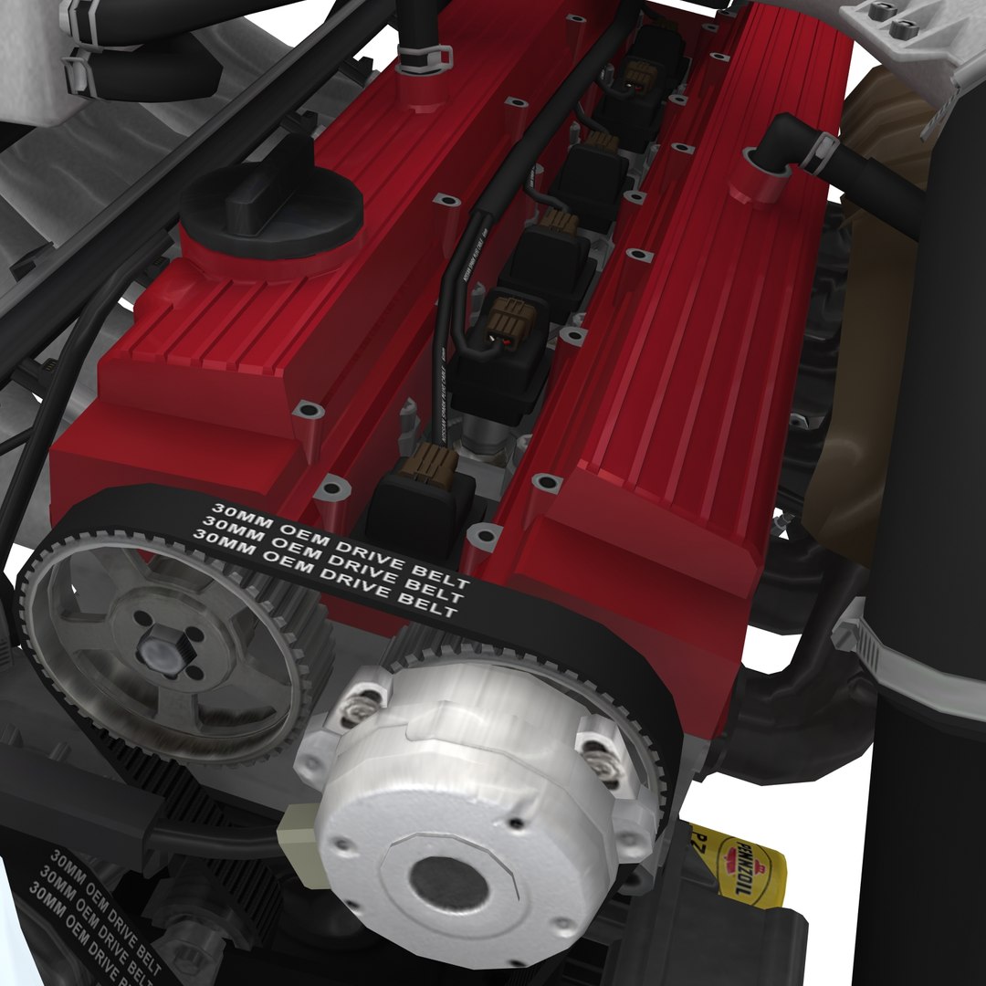 3D Nissan Rb20det-r 2 0l Model - TurboSquid 1375217