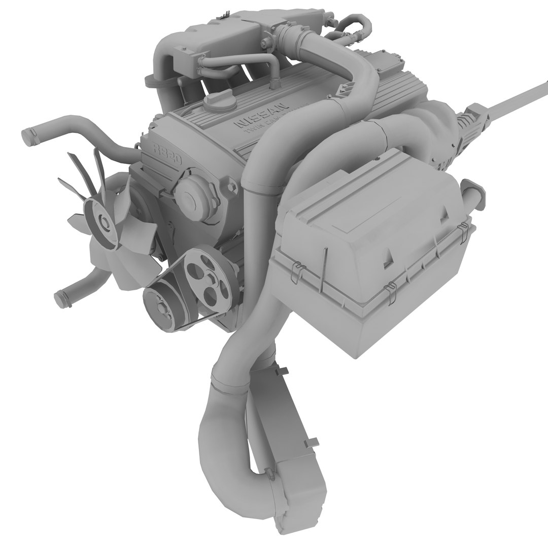 3D Nissan Rb20det-r 2 0l Model - TurboSquid 1375217