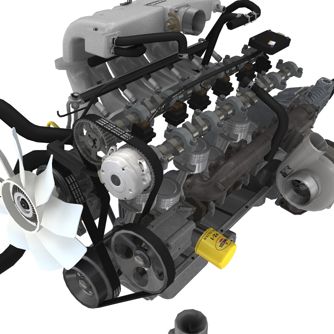 3D Nissan Rb20det-r 2 0l Model - TurboSquid 1375217