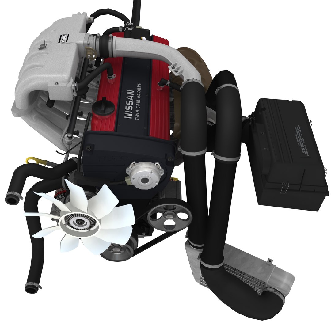 3D Nissan Rb20det-r 2 0l Model - TurboSquid 1375217