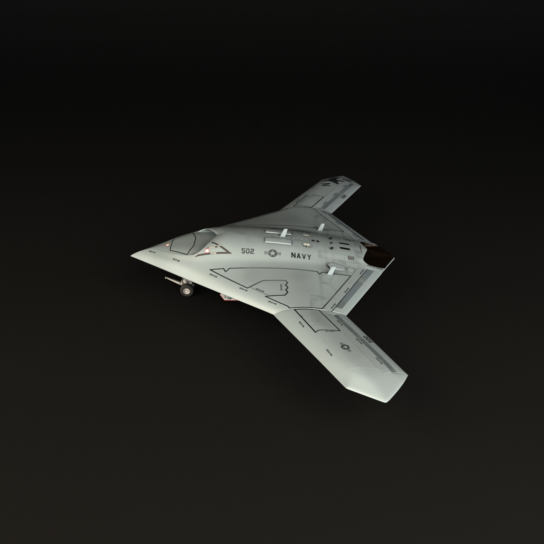 3d Model X-47b Ucas
