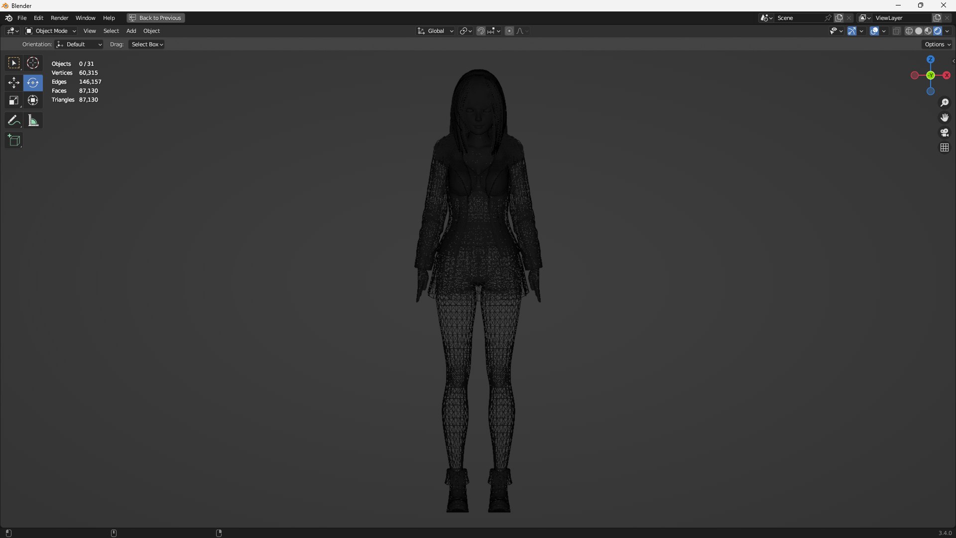 Casual Clothes 0019 - Rig - Unreal - Unity - Blender - Animated ...