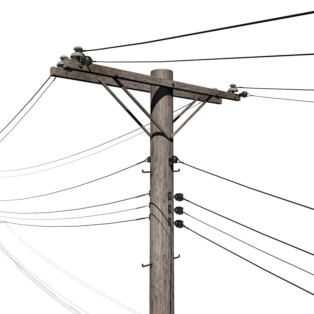 Telephone Pole 3D Model - TurboSquid 1261854