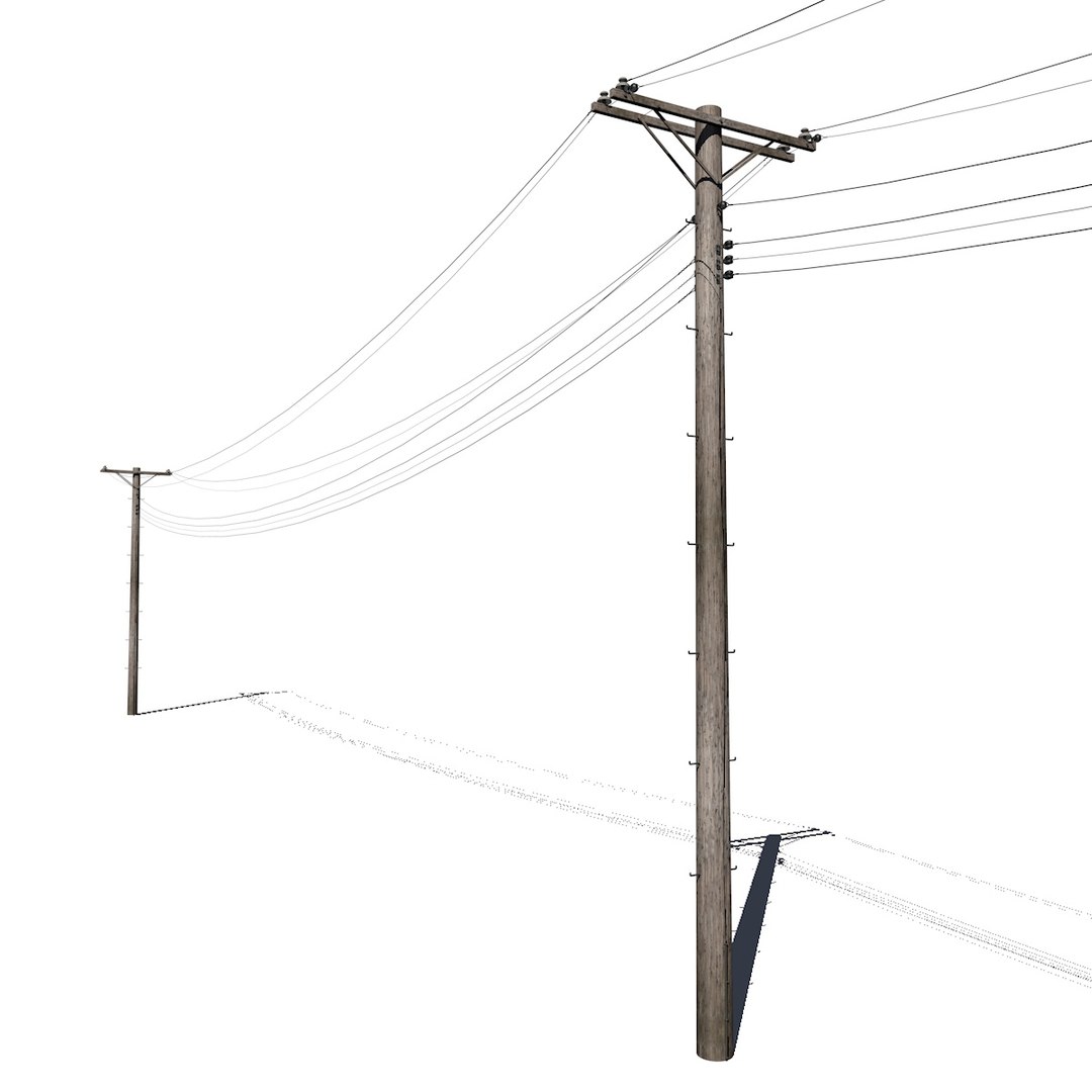 Telephone Pole 3D Model - TurboSquid 1261854