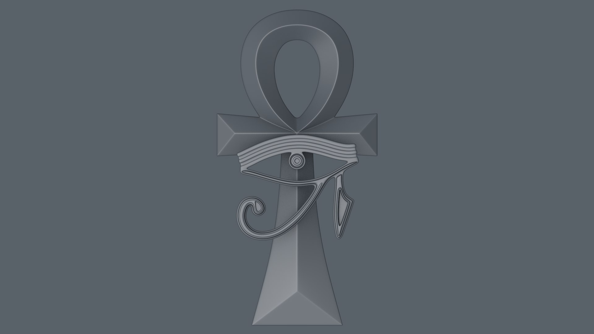 3D Model Eye Of Horus And Ankh Cross - TurboSquid 2009120