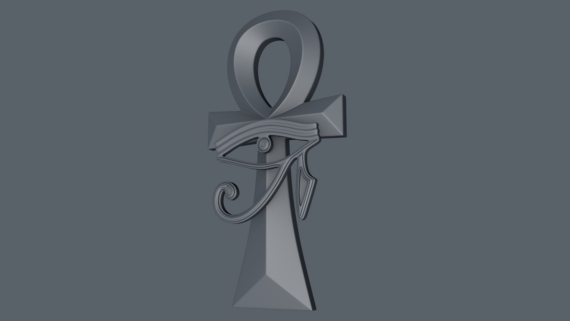 3D Model Eye Of Horus And Ankh Cross - TurboSquid 2009120