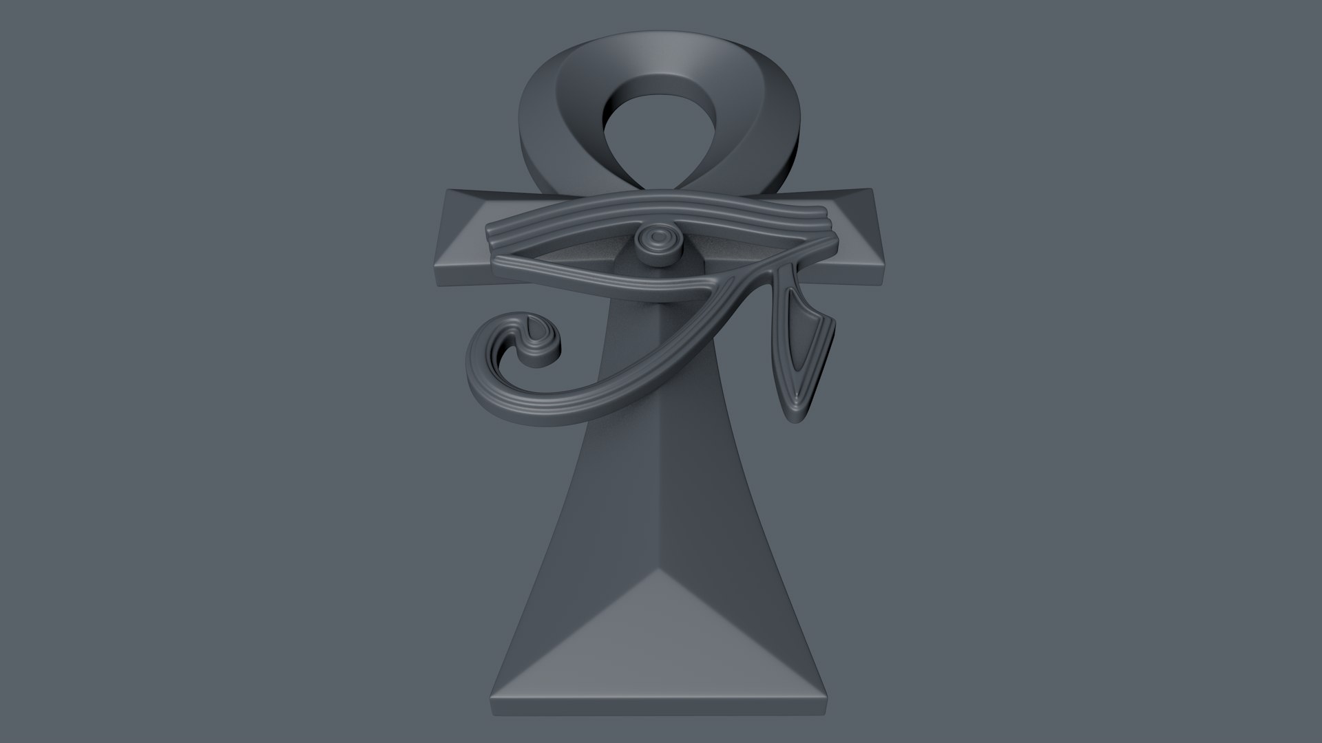 3D Model Eye Of Horus And Ankh Cross - TurboSquid 2009120