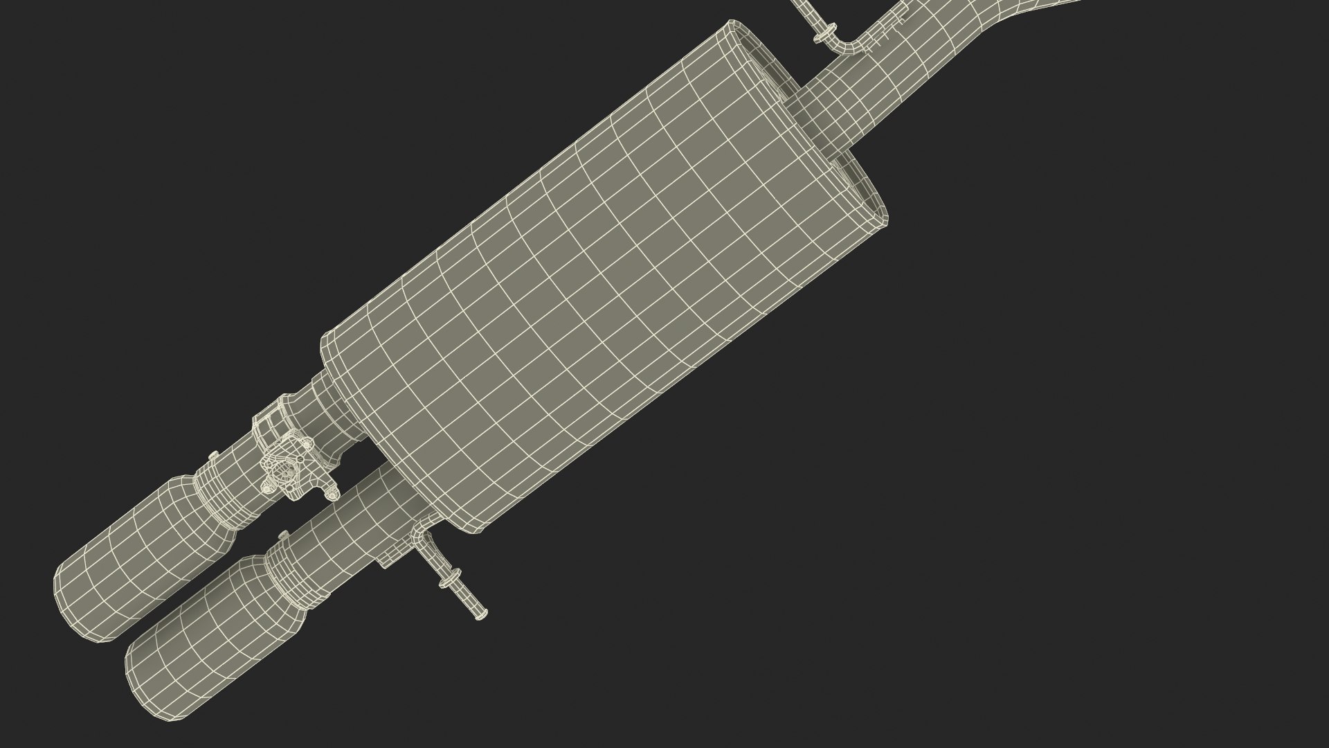 3D Model Car Exhaust Muffler - TurboSquid 1926878