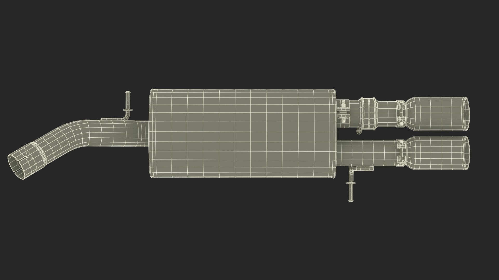 3D Model Car Exhaust Muffler - TurboSquid 1926878