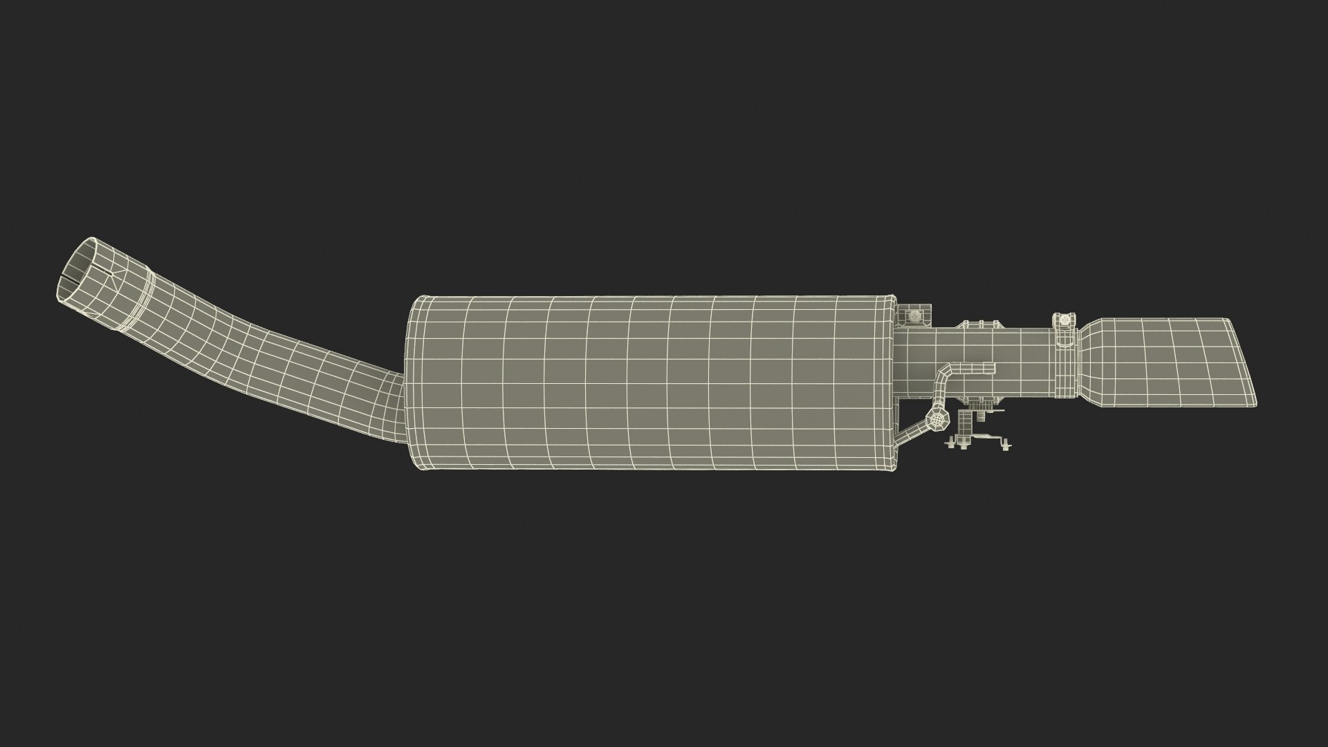 3D Model Car Exhaust Muffler - TurboSquid 1926878