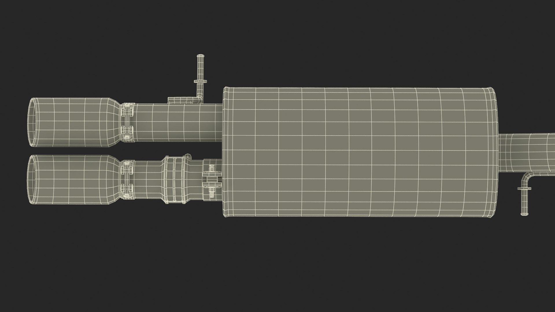 3D Model Car Exhaust Muffler - TurboSquid 1926878