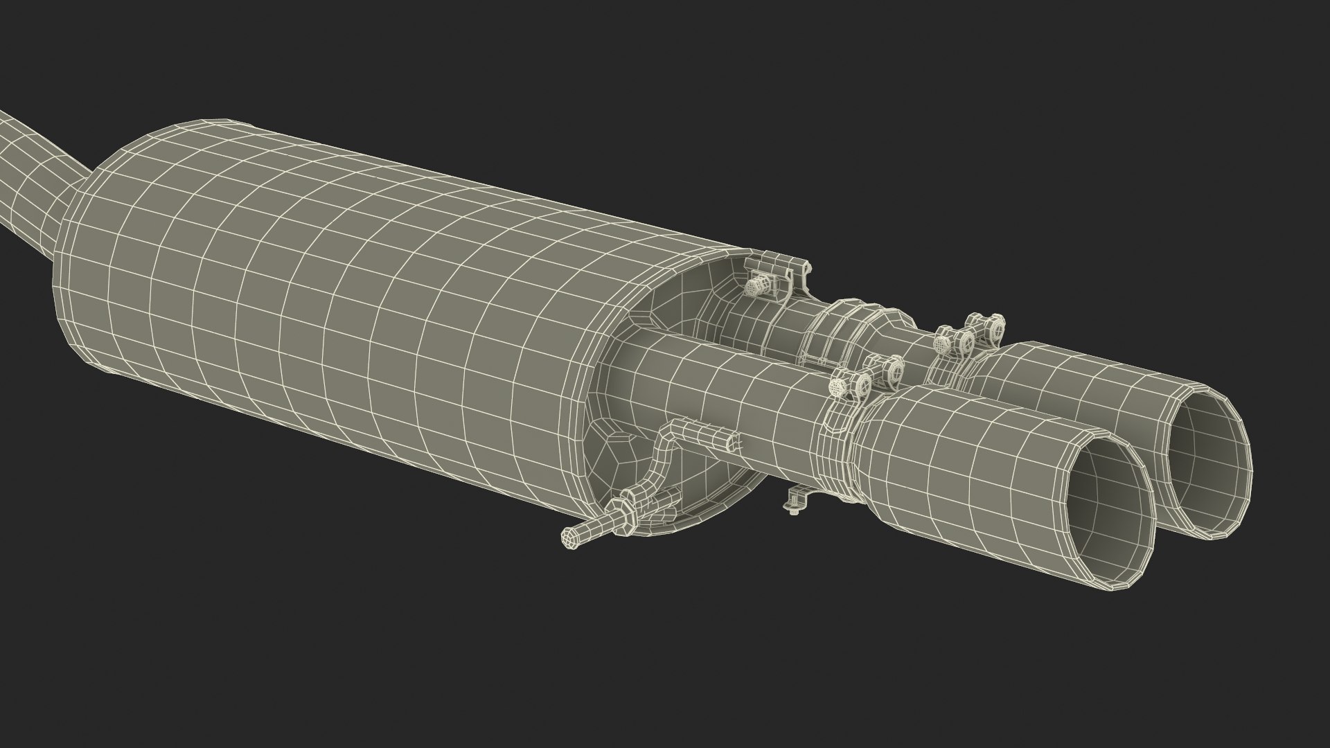 3D Model Car Exhaust Muffler - TurboSquid 1926878