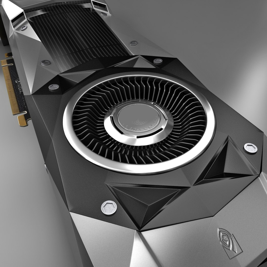 3d model nvidia geforce gtx 1080