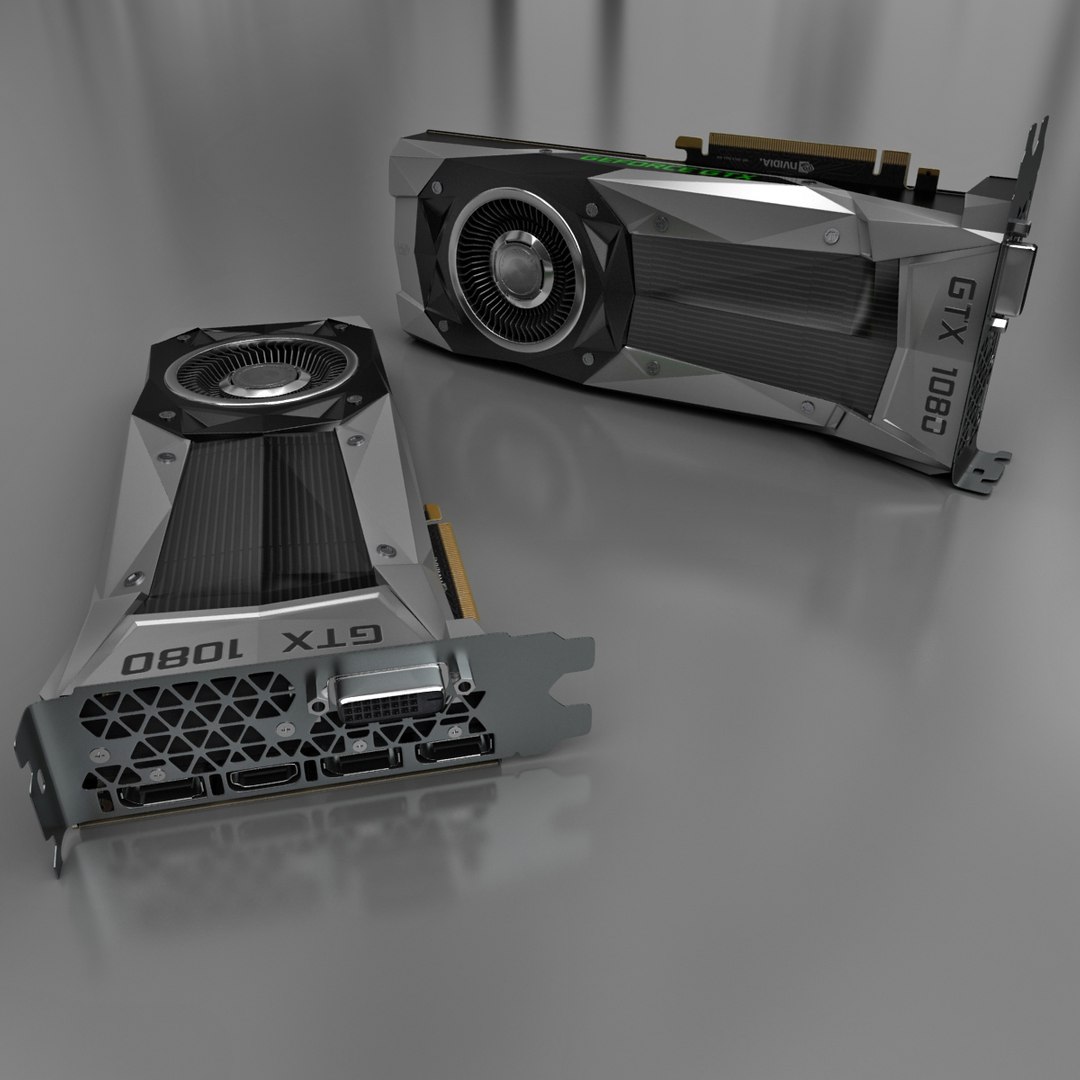 3d model nvidia geforce gtx 1080