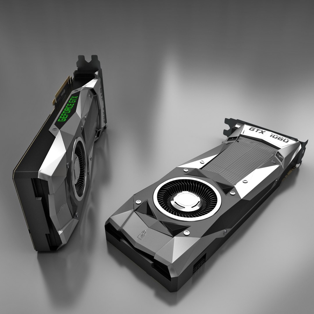 3d model nvidia geforce gtx 1080