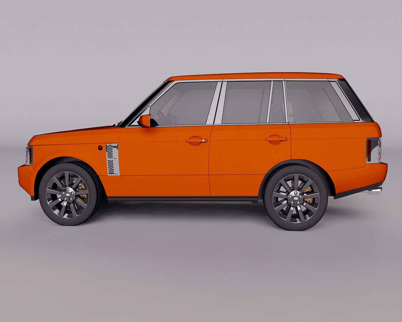 Range Rover Rigged 3d Model